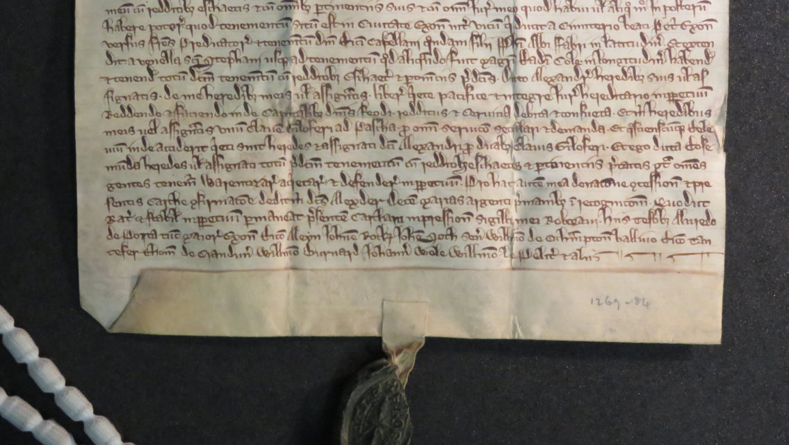 Sealing medieval documents - Exeter Cathedral